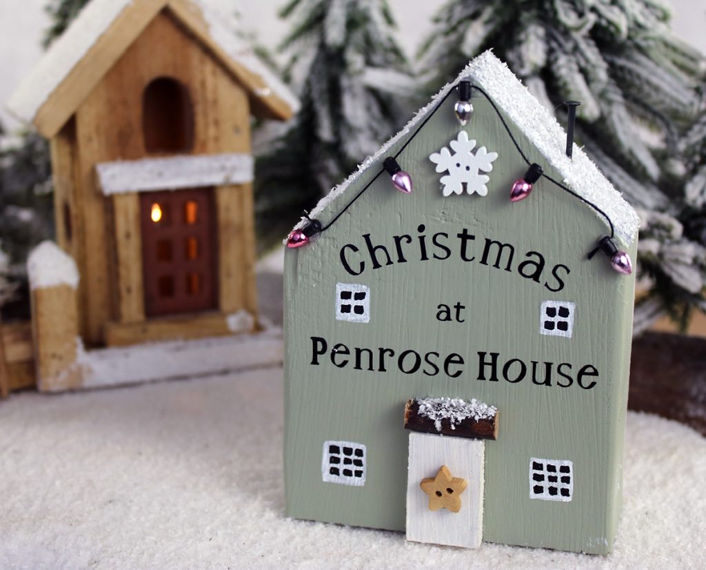 Hand-crafted personalised Wooden Christmas Cottage – Love Home ...