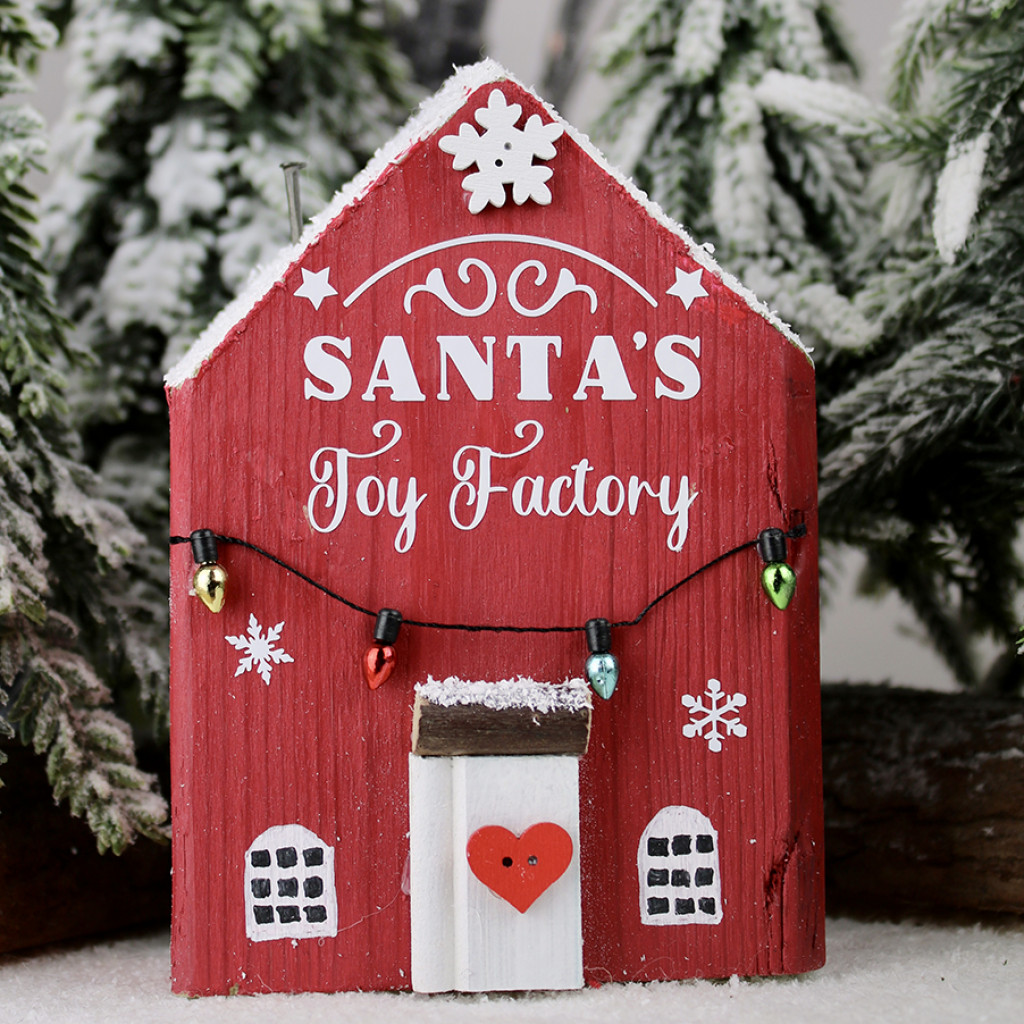 Hand-crafted “Santa’s Toy Factory” Wooden House – Love Home – The ...